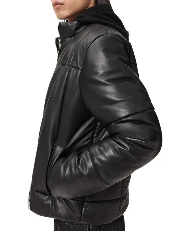 ALLSAINTS Furse Leather Puffer Jacket