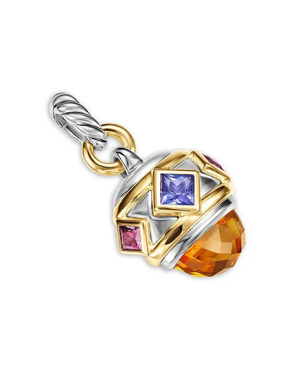 David Yurman Renaissance Amulet With Gemstones - Silver/gold