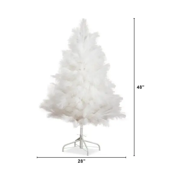 NEARLY NATURAL Artificial Pampas Grass 4' Christmas Tree