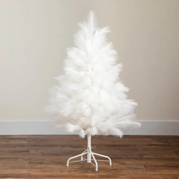 NEARLY NATURAL Artificial Pampas Grass 4' Christmas Tree