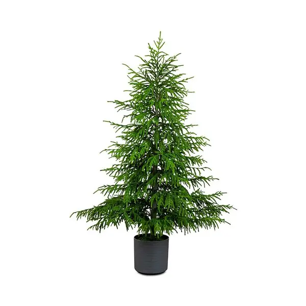 NEARLY NATURAL Artificial Real Touch Norfolk Island Pine 6' Christmas Tree With Natural Look