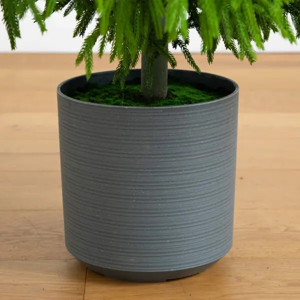 NEARLY NATURAL Artificial Real Touch Norfolk Island Pine 6' Christmas Tree With Natural Look