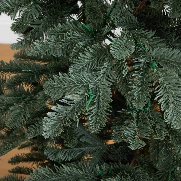 NEARLY NATURAL Pre-lit Artificial Pine 6' Christmas Tree In Round Planter With Warm White Led Lights