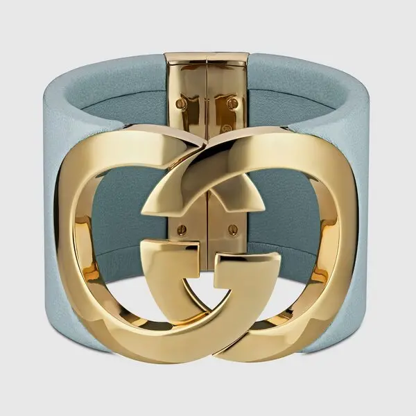 Gucci Interlocking G Cut-out Cuff Bracelet - Gold-toned Metal