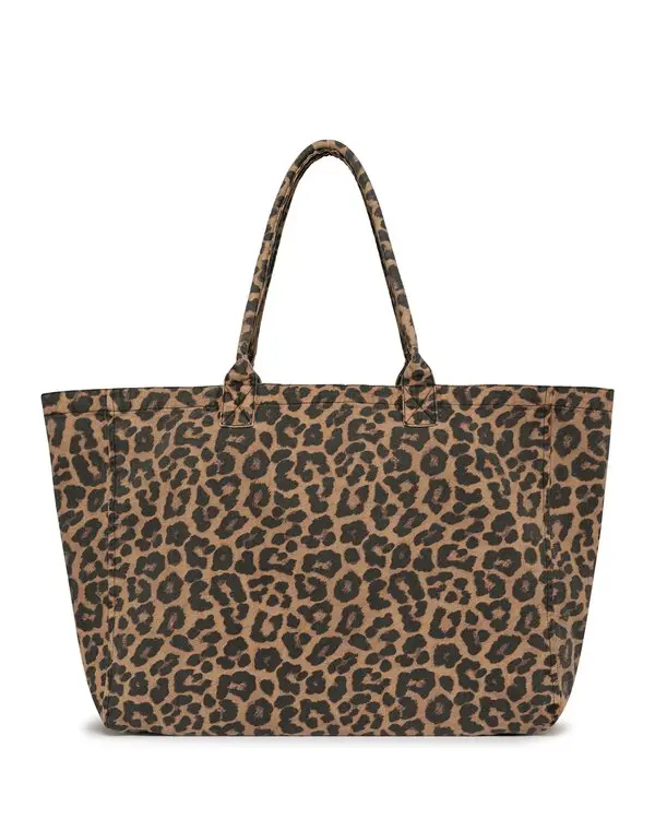 ANINE BING Leo Extra Large Canvas Tote - Leopard