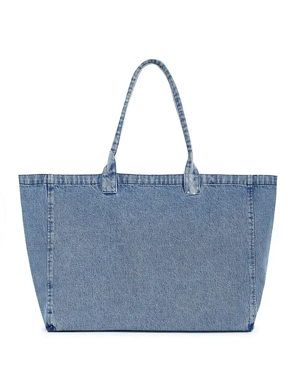 ANINE BING Leo Extra Large Denim Tote