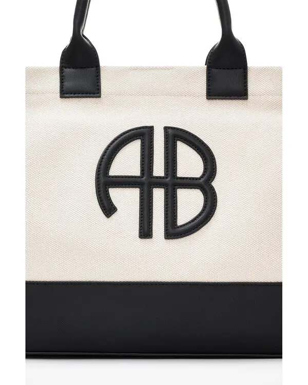 ANINE BING Lara Medium Canvas Tote - Beige