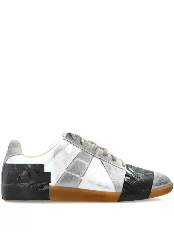 MAISON MARGIELA Panelled Lace-up Sneakers - White