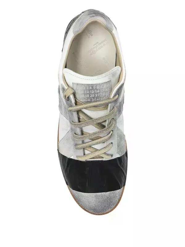 MAISON MARGIELA Panelled Lace-up Sneakers - White