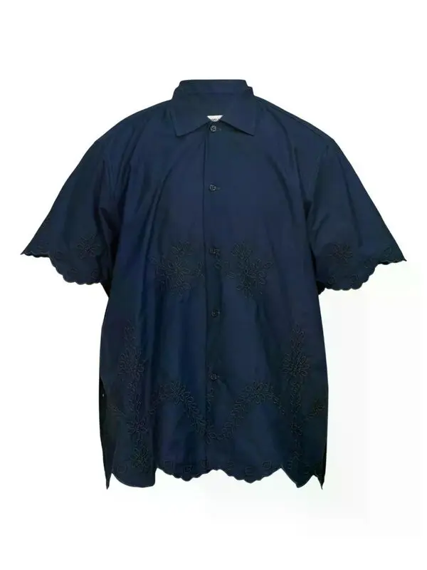 DIOMENE Scalloped Embroidered Shirt
