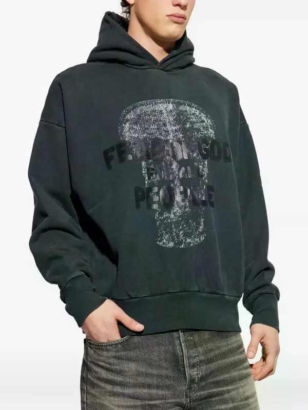 Fear Of God Graphic-print Hoodie - Grey