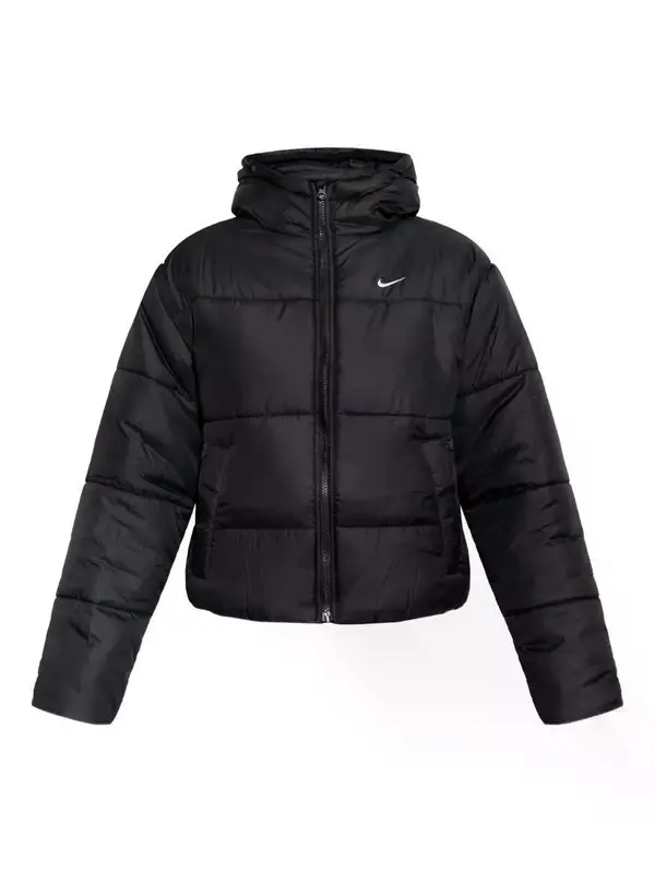 Nike Hooded Quilted Jacket - Black