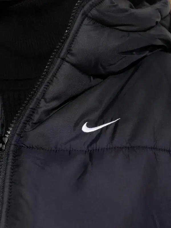 Nike Hooded Quilted Jacket - Black