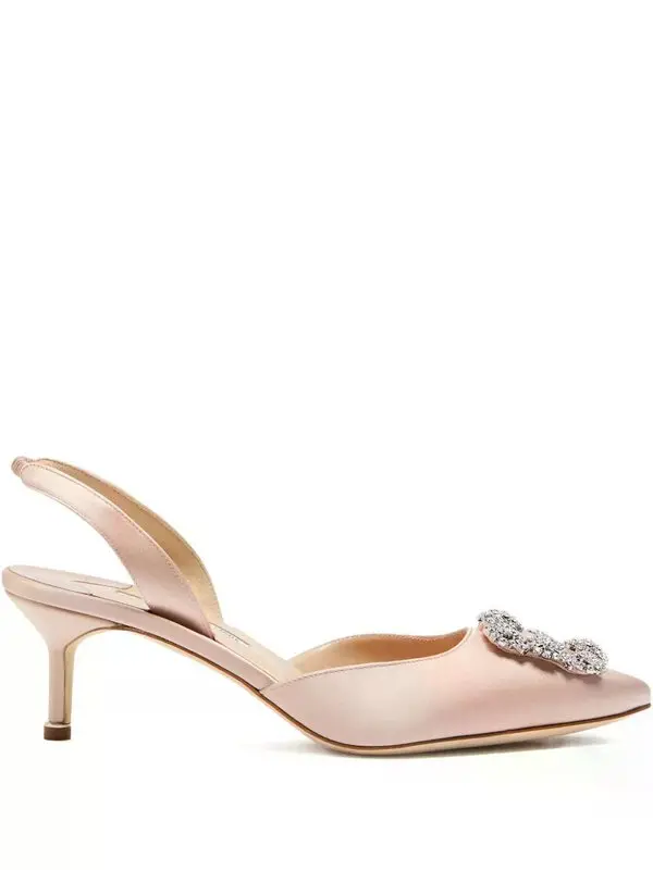 Manolo Blahnik 70mm Hangisli Buckle Pumps