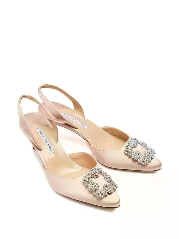Manolo Blahnik 70mm Hangisli Buckle Pumps