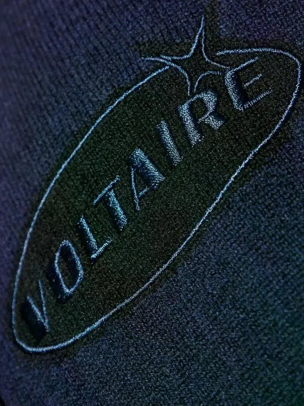 Zadig&Voltaire Logo Patch Zip-up Hoodie - Blue