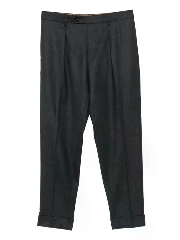 BERWICH Chiaia Pleated Trousers - Grey