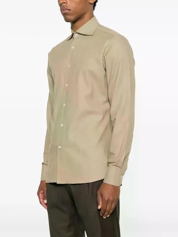BORRIELLO NAPOLI Buttoned Cotton Shirt - Neutrals