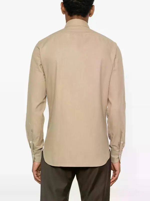 BORRIELLO NAPOLI Buttoned Cotton Shirt - Neutrals