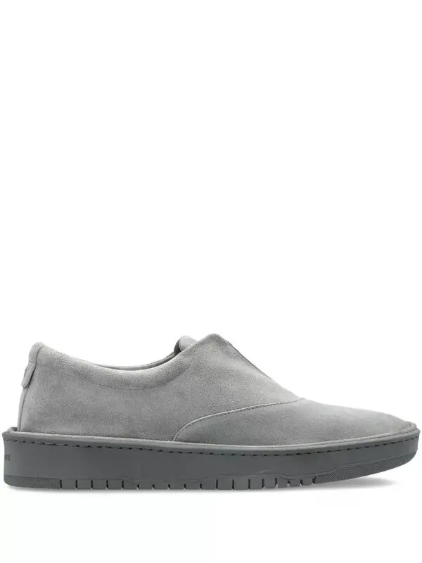 Giorgio Armani Leather Slip-on Sneakers
