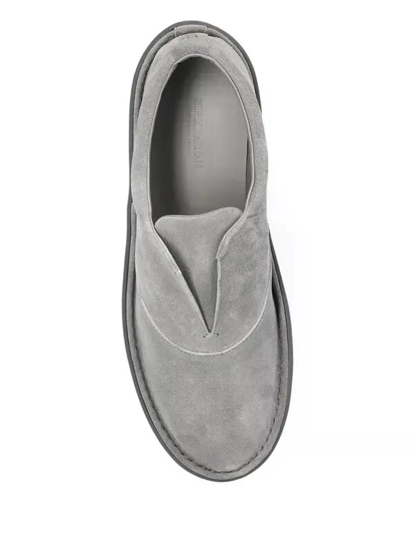 Giorgio Armani Leather Slip-on Sneakers