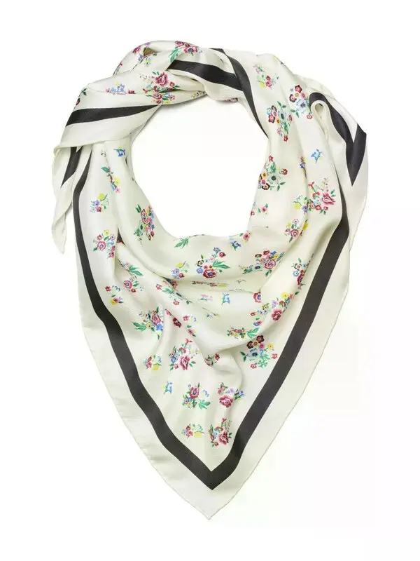 Tory Burch Floral Triangle Scarf