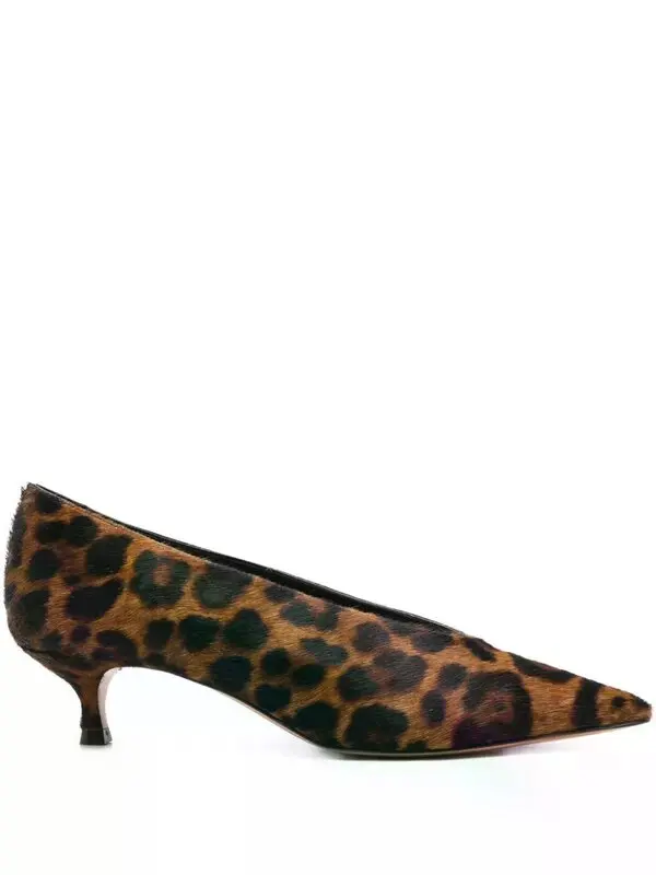 Le Monde Beryl 40mm Babouche Pointed Toe Pumps - Brown