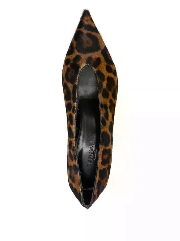 Le Monde Beryl 40mm Babouche Pointed Toe Pumps - Brown