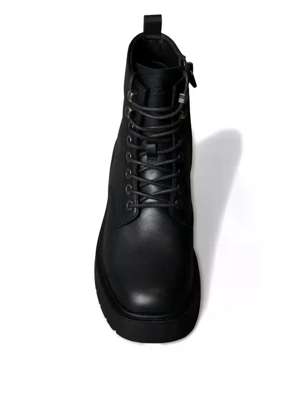 Calvin Klein 50mm Lace-up Leather Boots