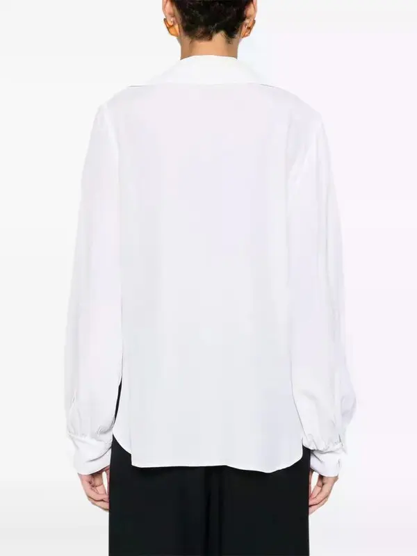 CARLA G. Shawl-neck Blouse