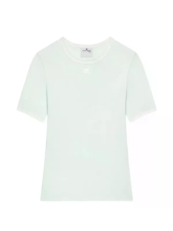 COURREGES Ringer Logo Top - Blue