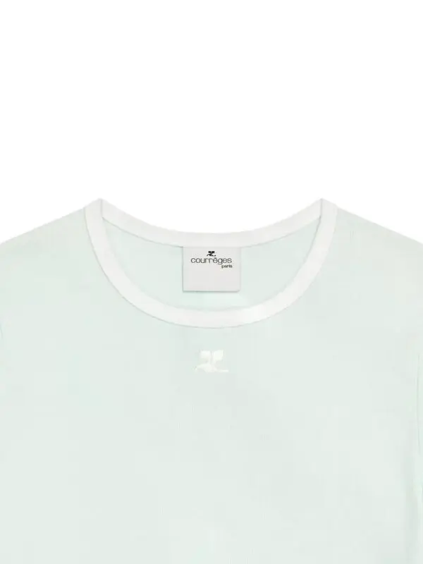 COURREGES Ringer Logo Top - Blue