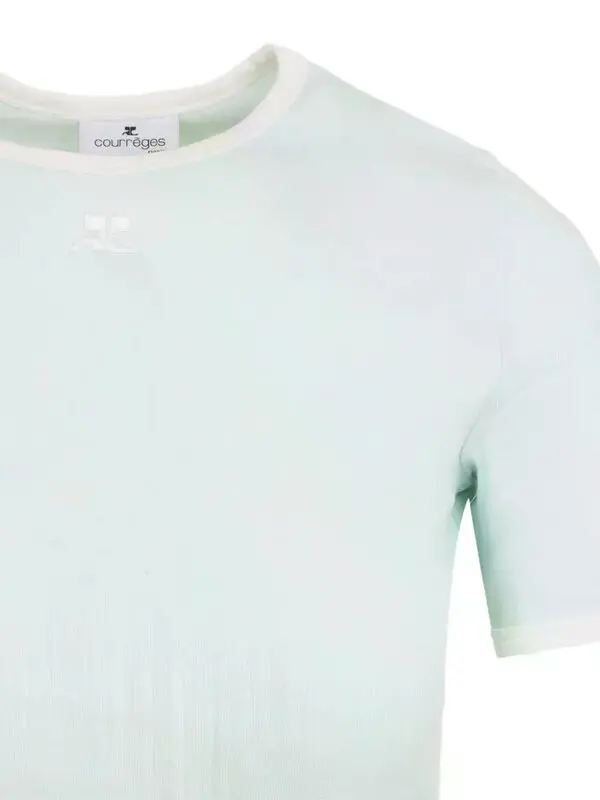 COURREGES Ringer Logo Top - Blue