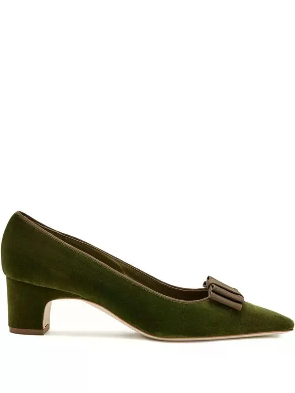 Manolo Blahnik 50mm Reador Bow Pumps