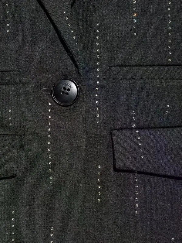 GESTUZ Embellished Button Blazer