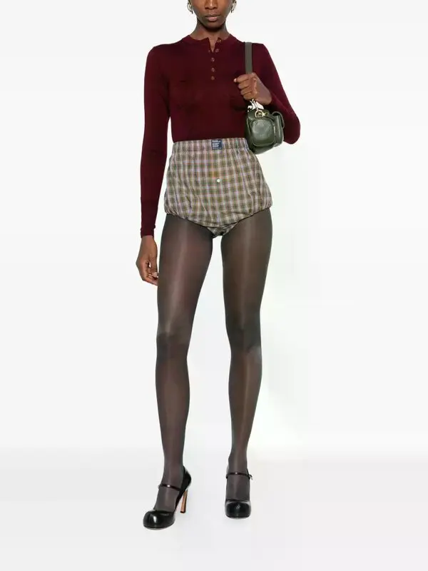 MERYLL ROGGE Plaid Check Shorts