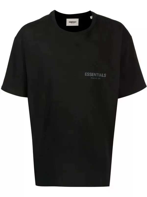 Fear Of God Logo-print Cotton T-shirt - Black