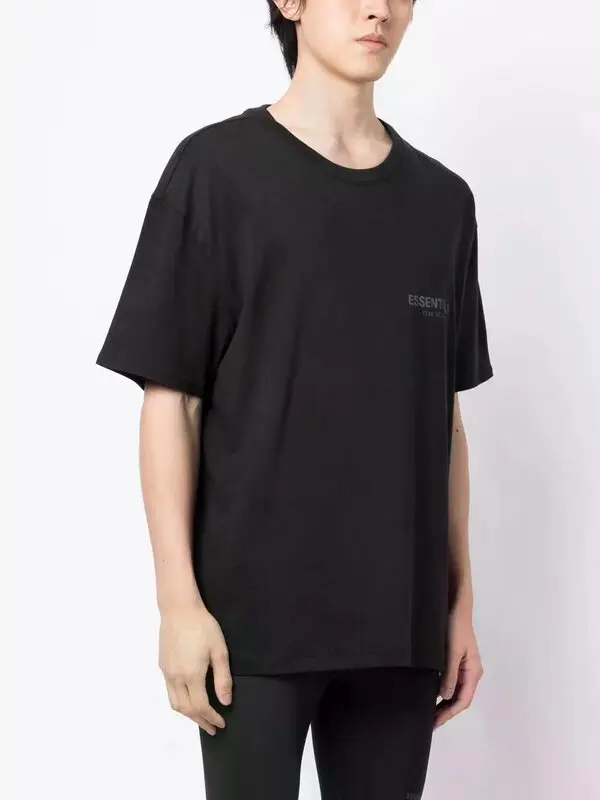 Fear Of God Logo-print Cotton T-shirt - Black
