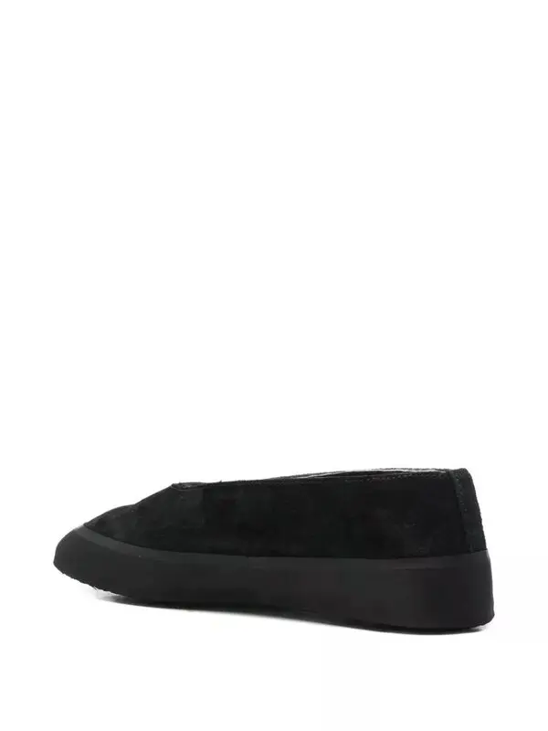 Le Monde Beryl Apres Ski Shearling Ballet Flats - Black