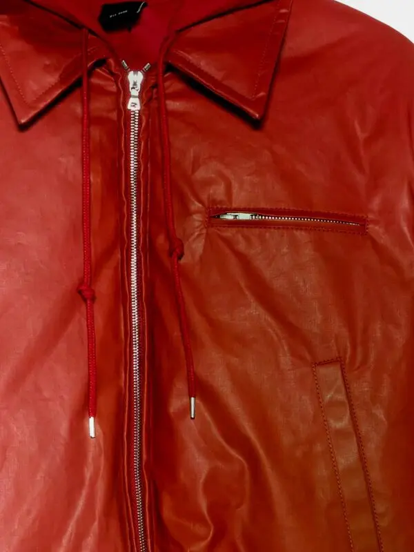 MERYLL ROGGE Hooded Zip Coat - Red