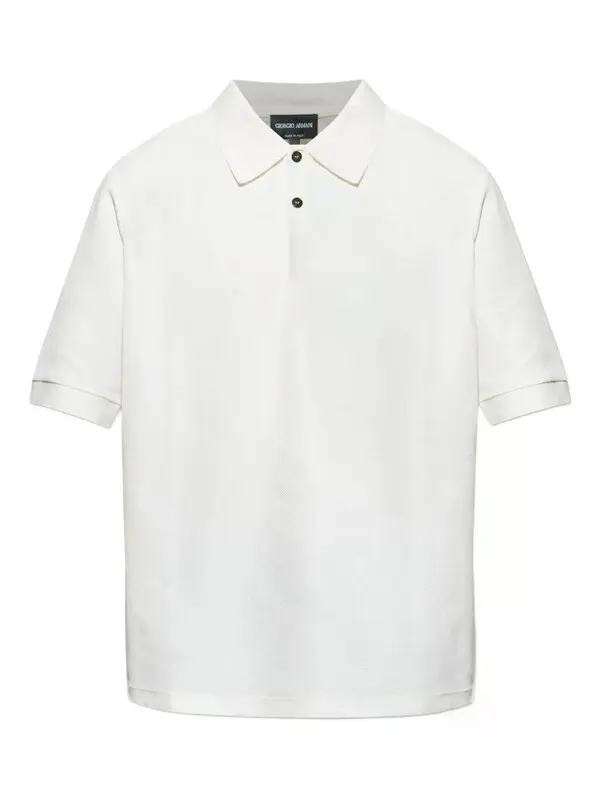 Giorgio Armani Short-sleeve Polo Shirt - Neutrals