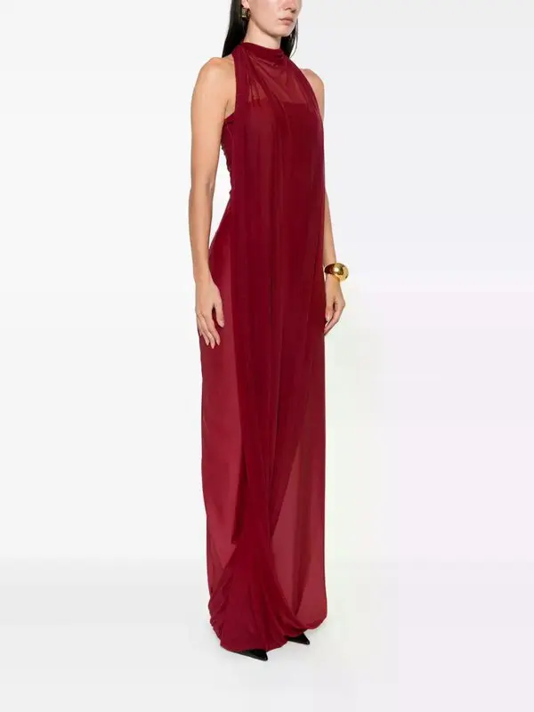 ATU BODY COUTURE Halterneck Side-slit Gown