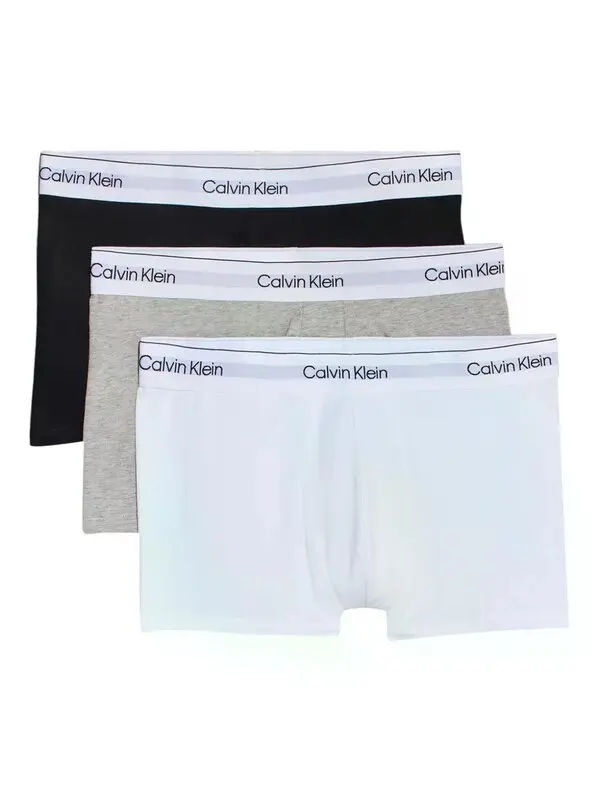 Calvin Klein Icon Logo-waistband Boxers - Black