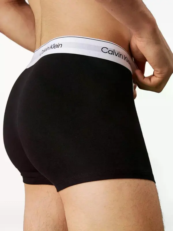 Calvin Klein Icon Logo-waistband Boxers - Black