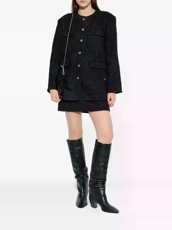GESTUZ Tweed Mini Skirt