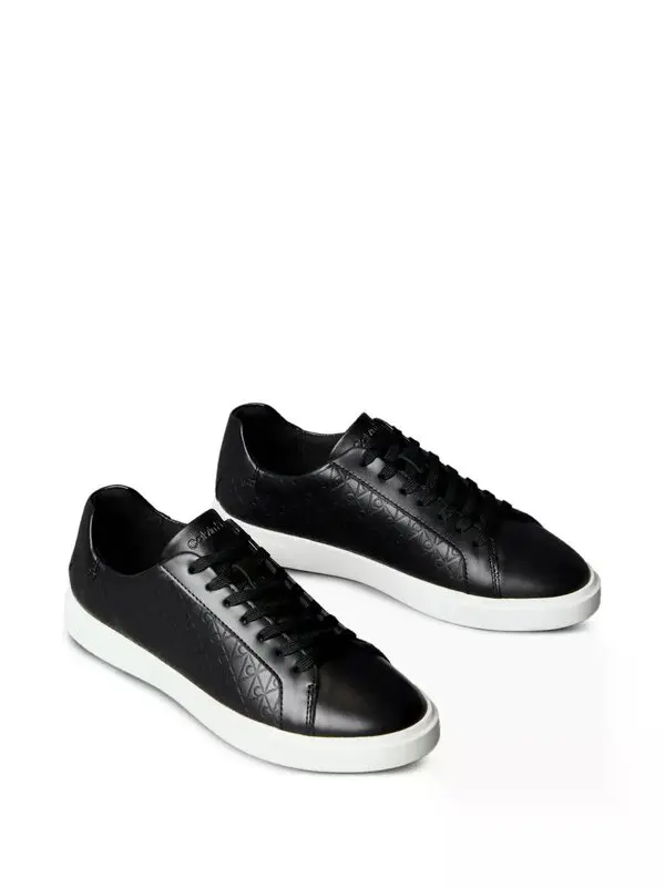Calvin Klein Logo-debossed Leather Sneakers