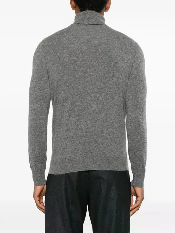 KANGRA Long-sleeve Roll-neck Sweater - Grey
