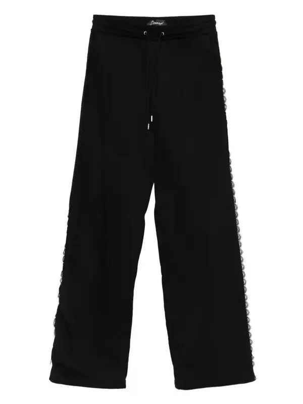 BENJAMIN BENMOYAL Lace-trim Track Pants