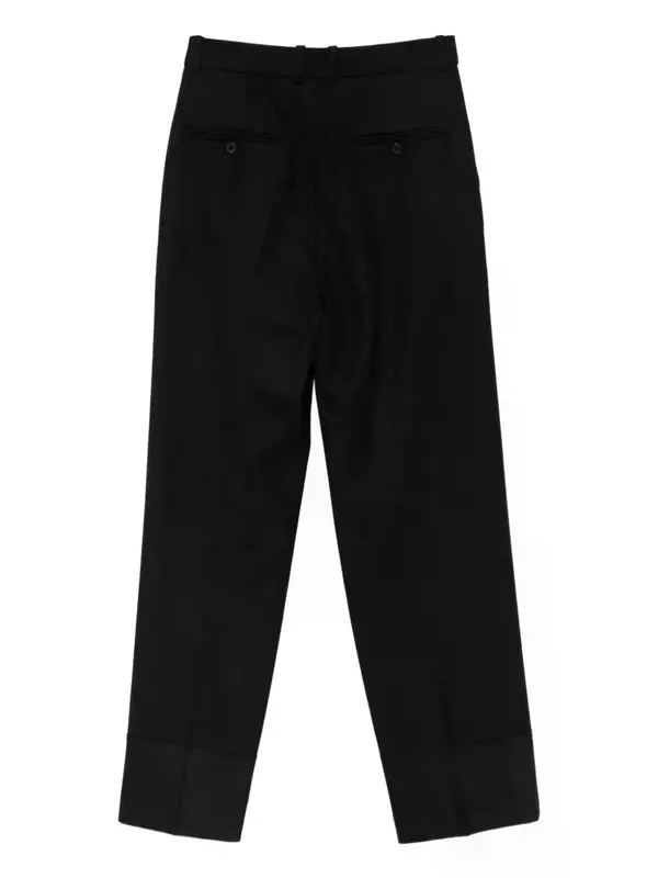 FRENKEN Crag Pleated Cuffed Trousers
