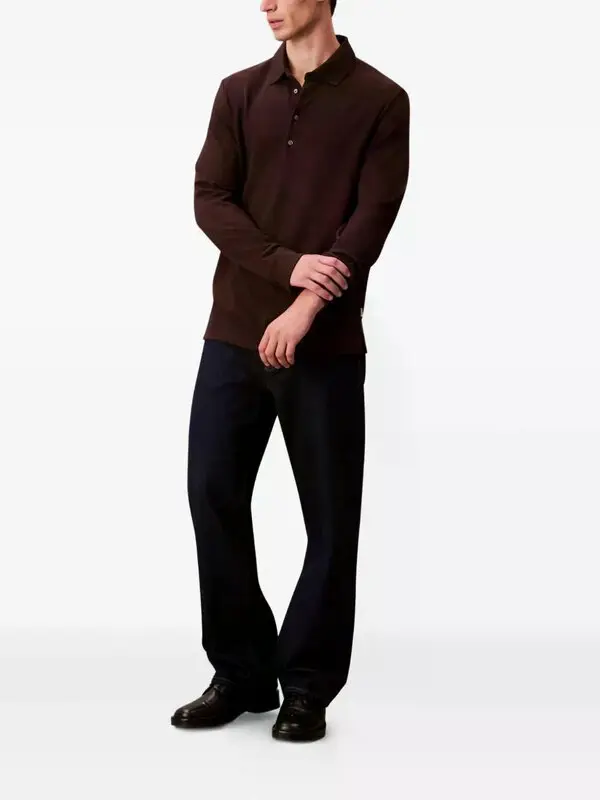 Calvin Klein Long-sleeved Polo Shirt